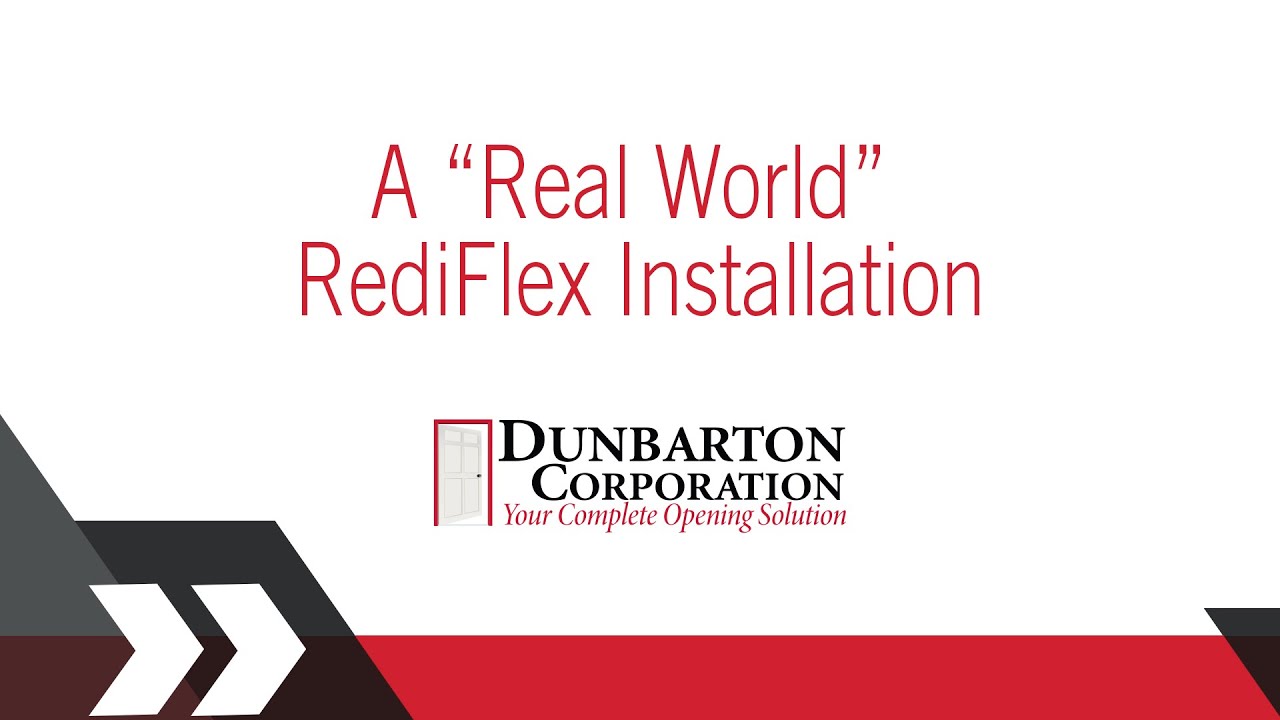 Real World Installation RediFlex - YouTube