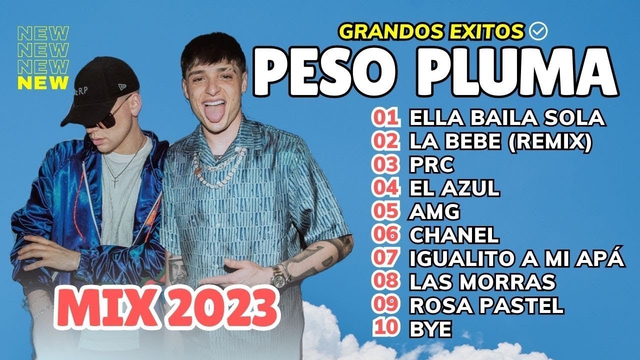 PESO PLUMA MIX 2023 ~ PESO PLUMA GRANDES EXITOS - YouTube
