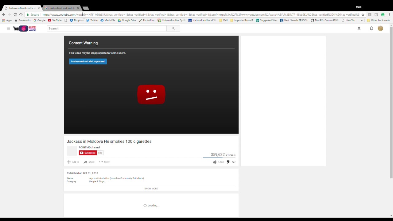 I understand and I wish to proceed YouTube button not working - YouTube