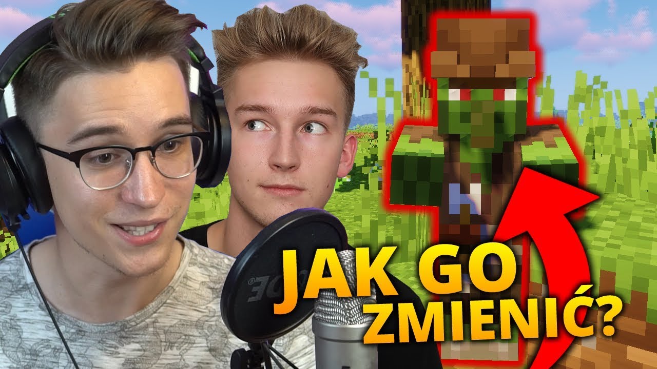 ZMIENILIŚMY ZOMBIE w VILLAGERA w MINECRAFT?! 😐 Kaluch Ospanno Sheo ...