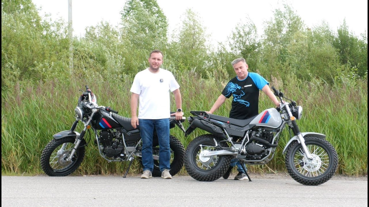 Мотоциклы на широкой резине - TW200 и TW250/300. Обзор, покатушки - YouTube