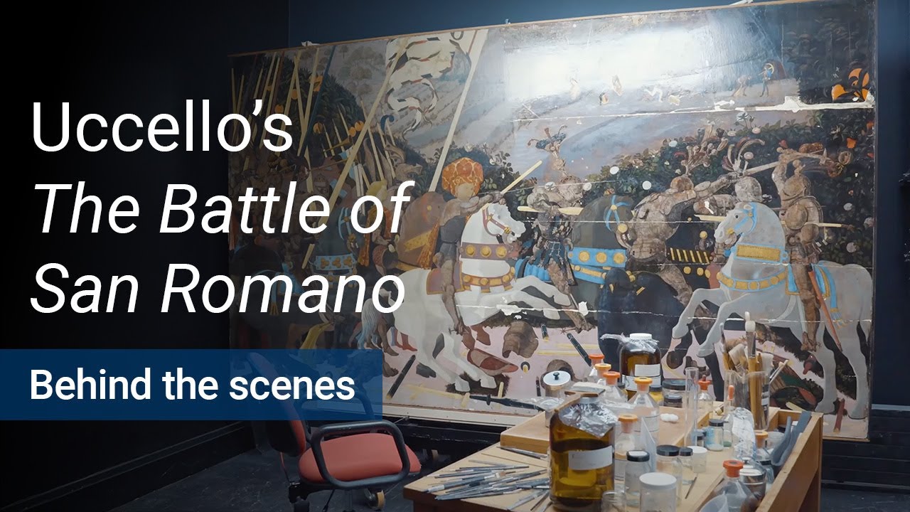 How do we clean a 600-year-old painting? | Uccello's Battle of San ...