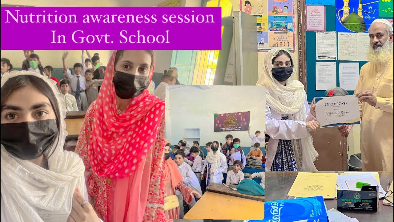 Nutrition Awareness Session in Govt. School | Nutritionist | GCUF ...