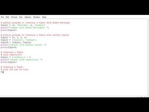 python program to Creating a Tuple with Mixed Datatype - YouTube