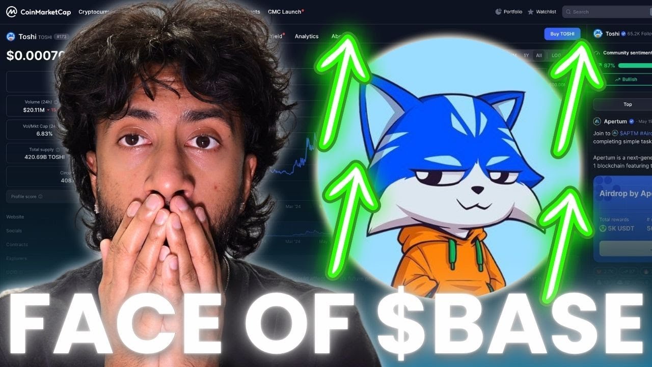 $TOSHI IS THE FACE OF $BASE MEME COINS! SHOULD YOU STILL BUY? - YouTube
