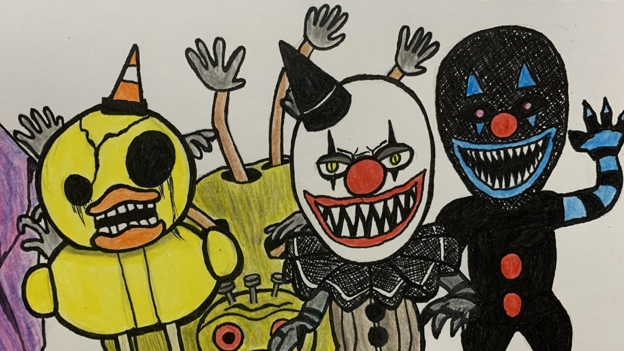 Dark Deception Chapter 3 Drawing - Ducks & Clowns - YouTube