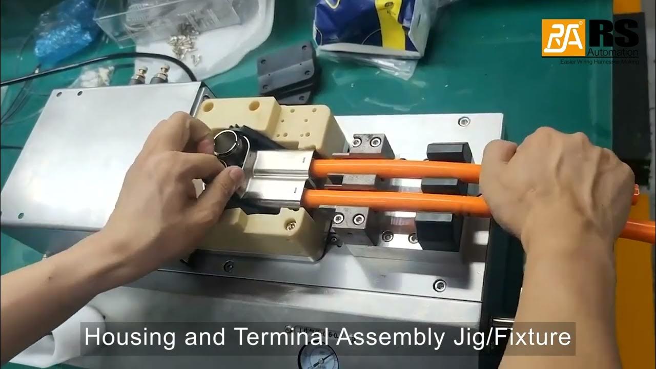 Housing and Terminal Assembly Jig Fixture - YouTube