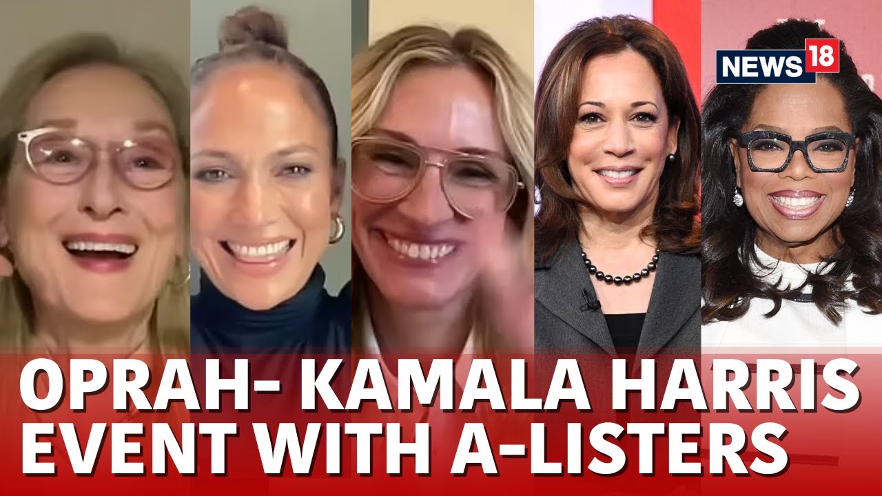 Kamala Harris Oprah Winfrey Live With A-listers -Jennifer Lopez, Meryl ...