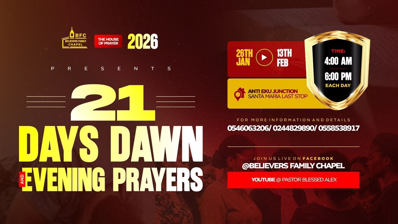 BELIEVERS FAMILY CHAPEL ( DAY 8 EVENING SESSION) - YouTube