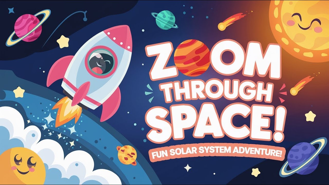🚀 Zoom Through Space! | Fun Solar System Adventure for Kids & Babies 🌍🌟 ...