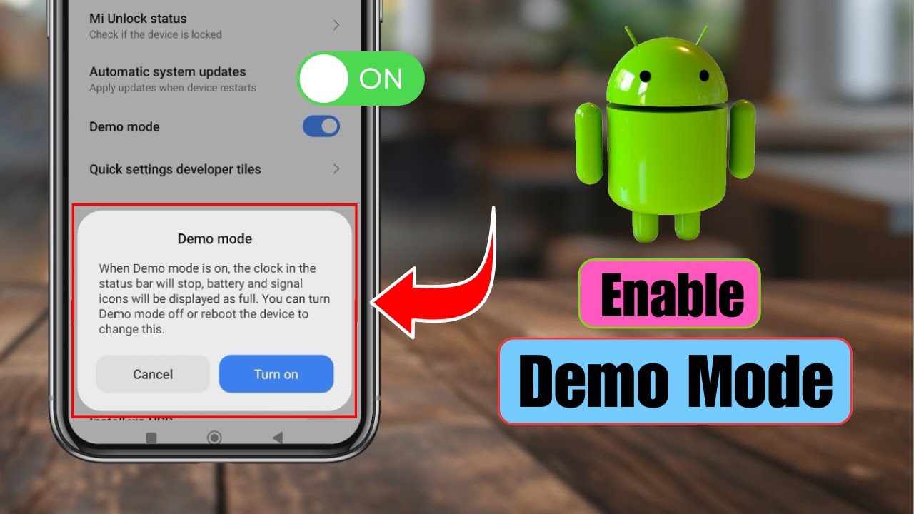 How to Enable Demo Mode in Android - YouTube