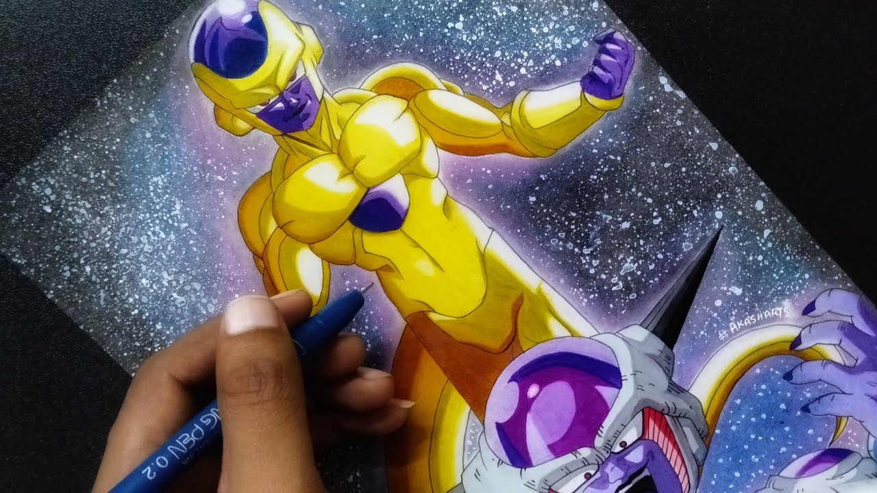 drawing frieza | frieza drawing golden frieza form dragonball super by ...