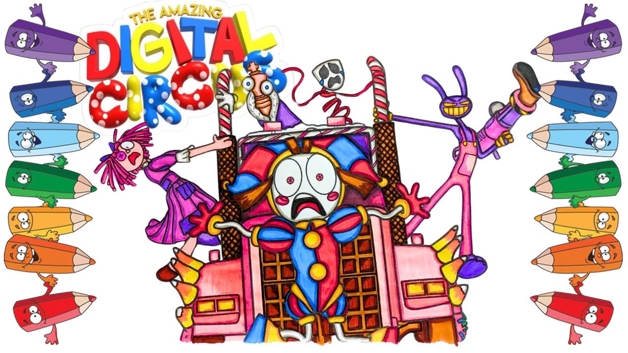 The Amazing Digital Circus Episode 2 / NEW Coloring Pages - YouTube