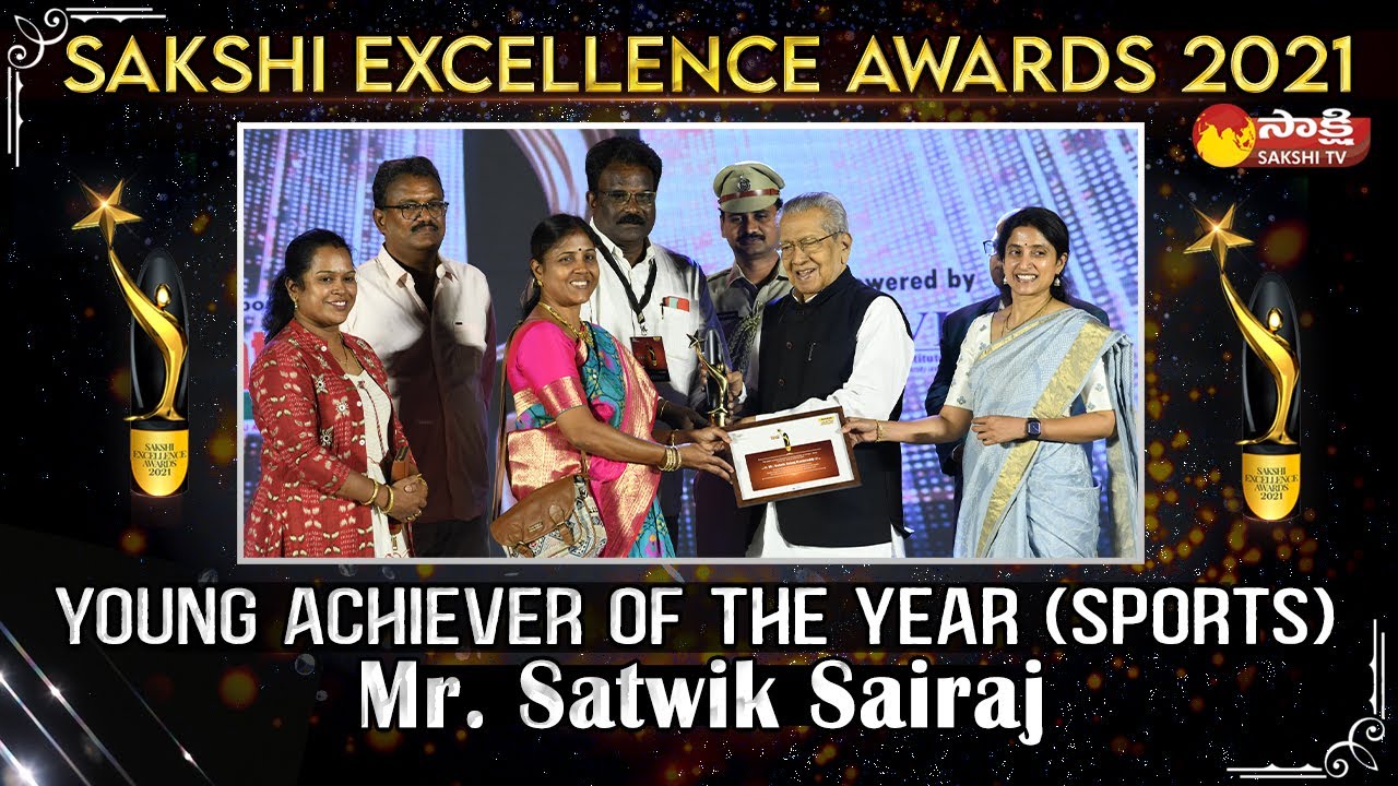 Mr. Satwik Sairaj Rankireddy || Sakshi Excellence Awards 2021 | Sakshi ...