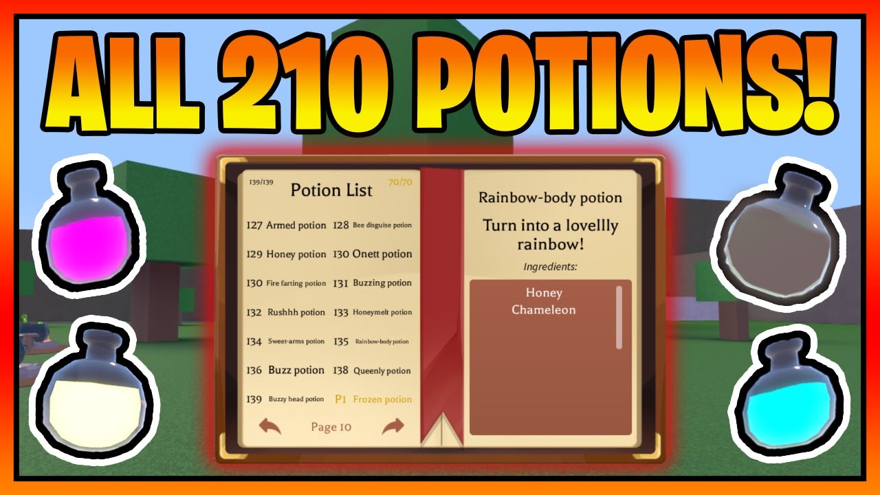 ALL 210 POTIONS in WACKY WIZARDS🧙|| Roblox - YouTube