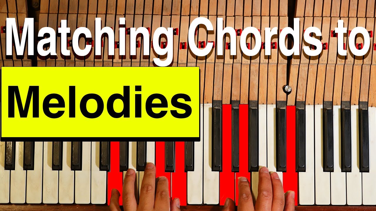 How to play chords with melody on piano - YouTube