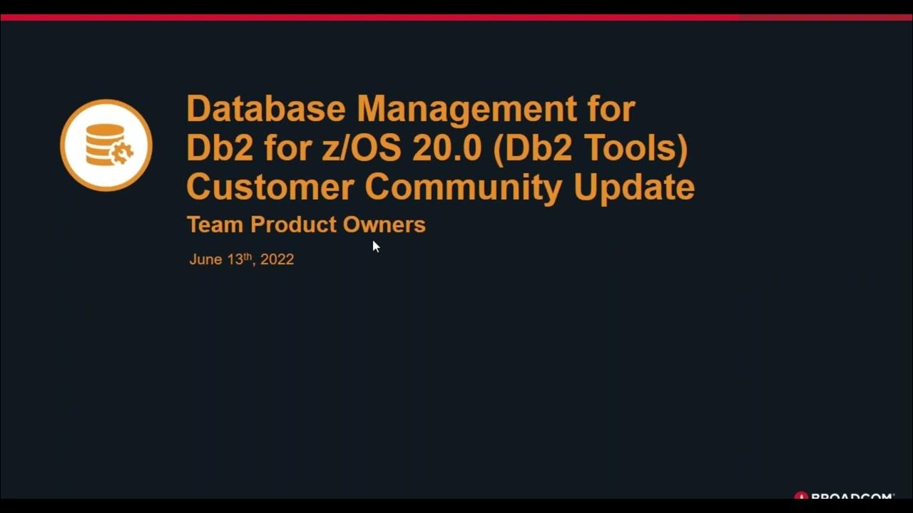 Db2 Tools Community Update (June 2022) - YouTube