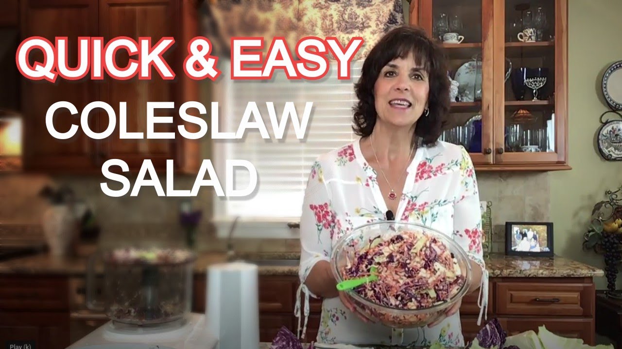 Full Tutorial - How to Make Coleslaw Salad in 15 Minutes (Or Less ...