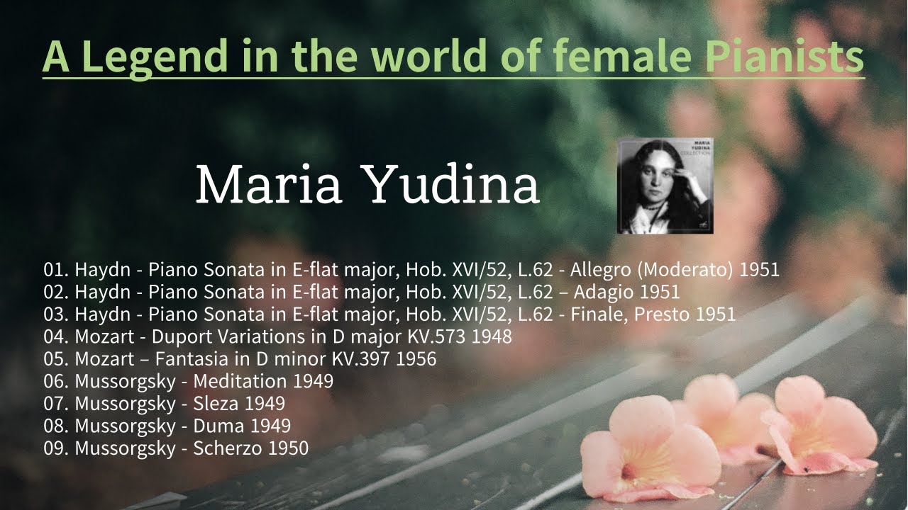 ⏺ Maria Yudina - "A legend in the world of female pianists ...