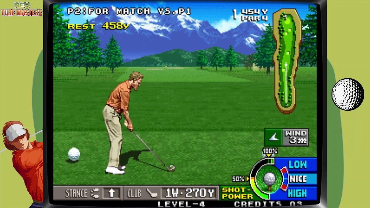 Arcade - Neo Turf Masters (Neo Geo) - Germany Course - YouTube