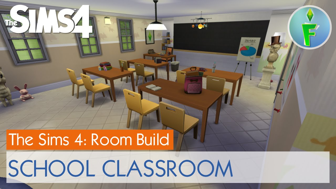 The Sims 4 Room Build - SCHOOL CLASSROOM - YouTube
