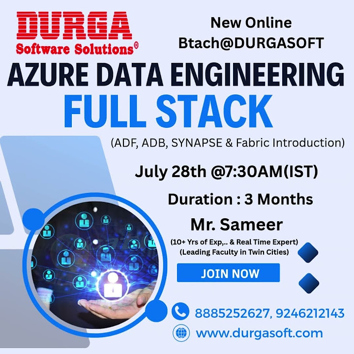 🚀 New Full Stack Azure Data Engineering Batch @ DURGASOFT! - YouTube