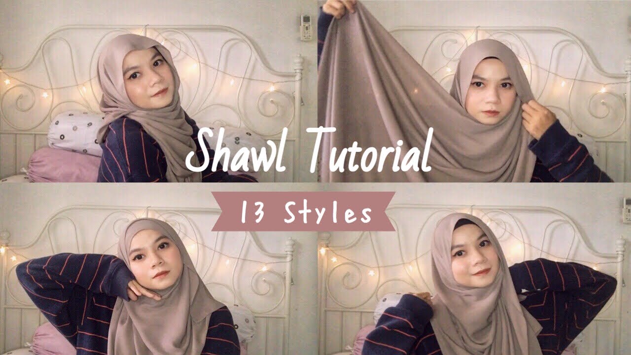Shawl Tutorial (chest covered) | 13 styles - YouTube