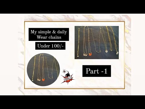 simple daily wear chains under 100/- #youtubevideo#youtube - YouTube