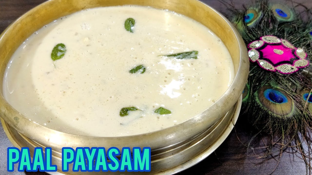 Paal Payasam | Milk Kheer Recipe | payasam recipe - YouTube