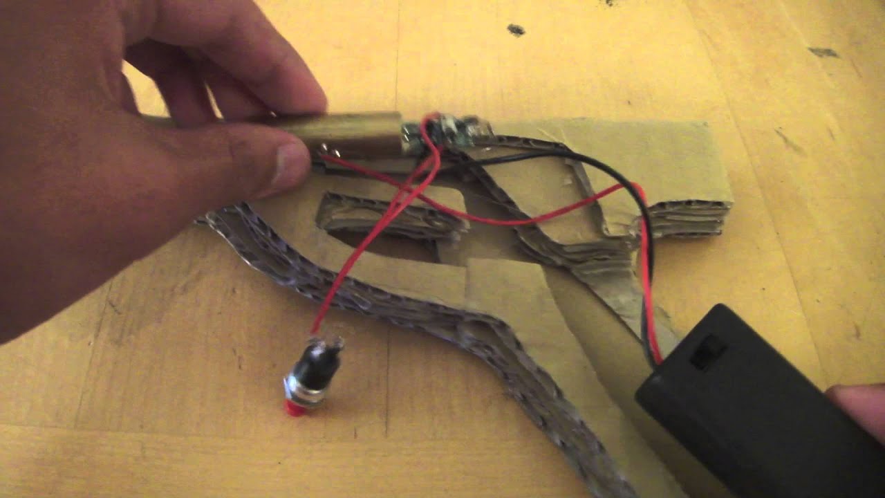 Cardboard Laser Pistol - YouTube