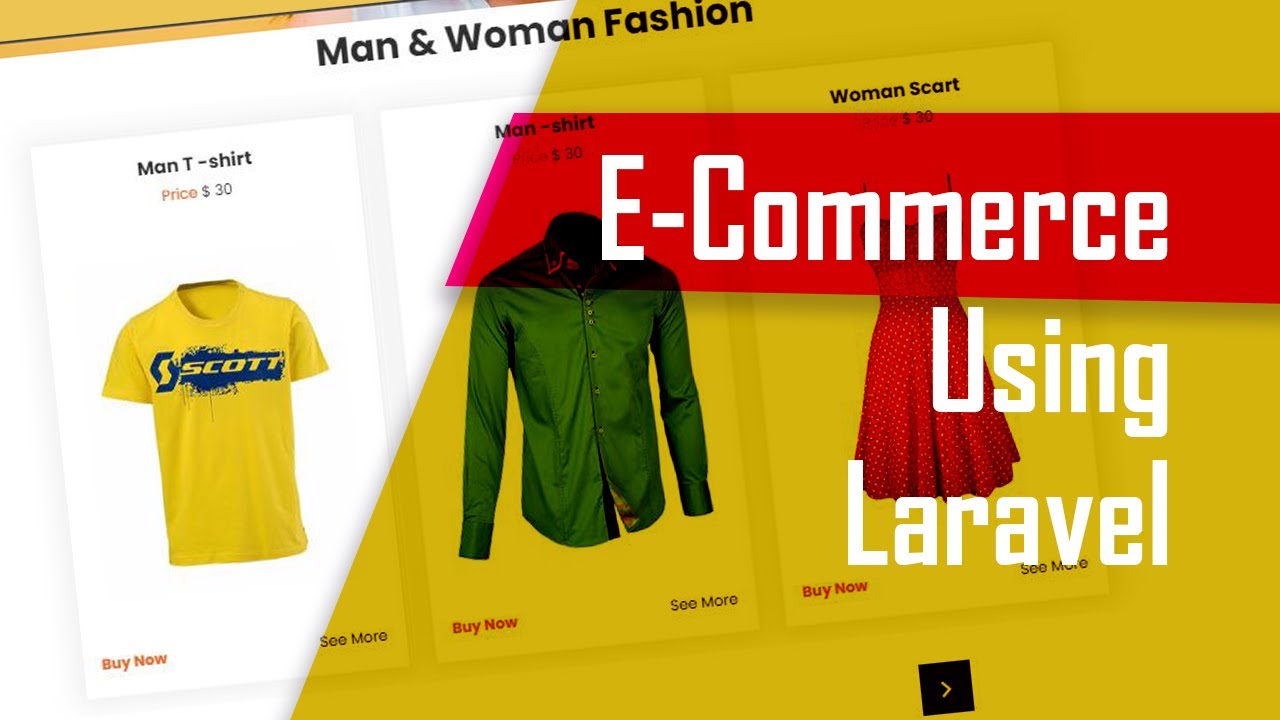 Laravel E Commerce Project Step By Step Part Seven Youtube