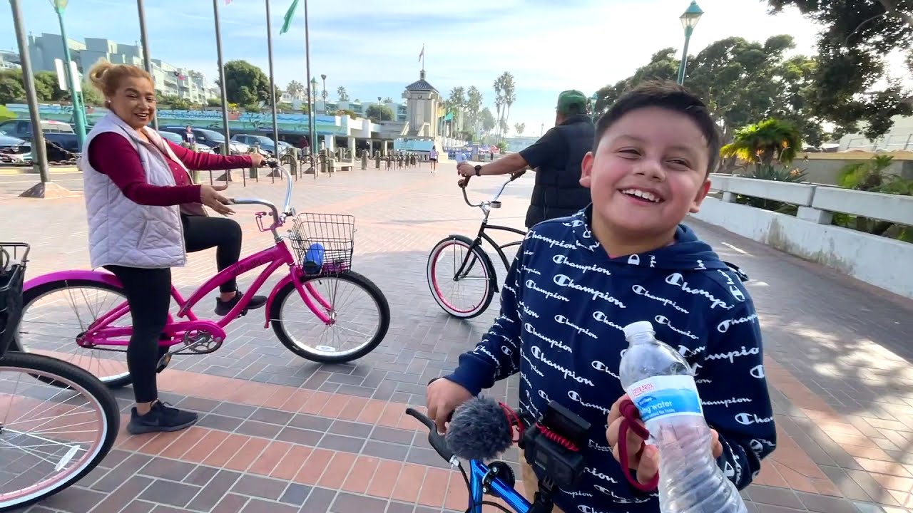 Hermosa Beach to Redondo beach Bike Path ride - YouTube