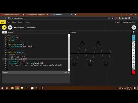 Como jugar con los angulos en p5js - YouTube