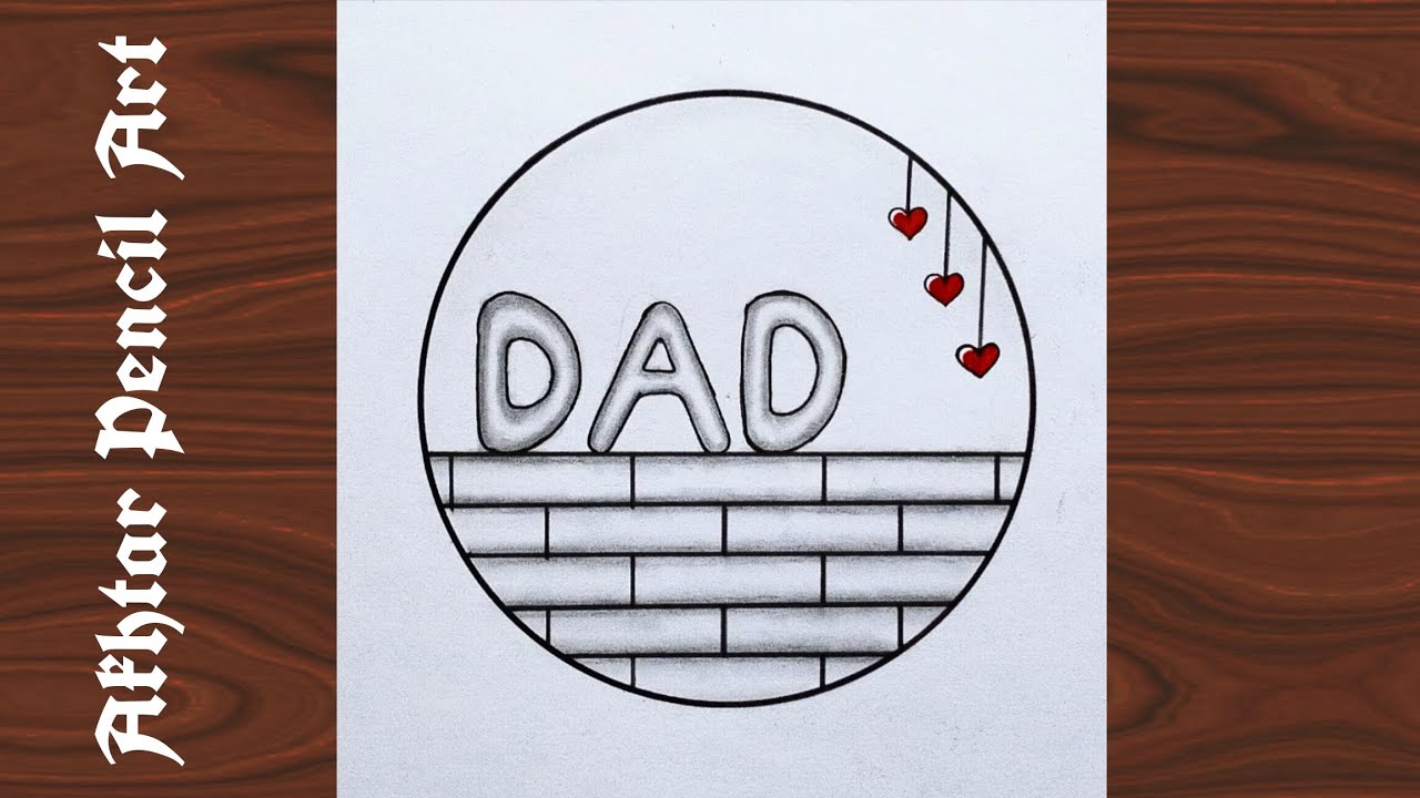 How To Draw Circle Dad Drawing Easy Step by Step, Best Dad Drawing Easy ...