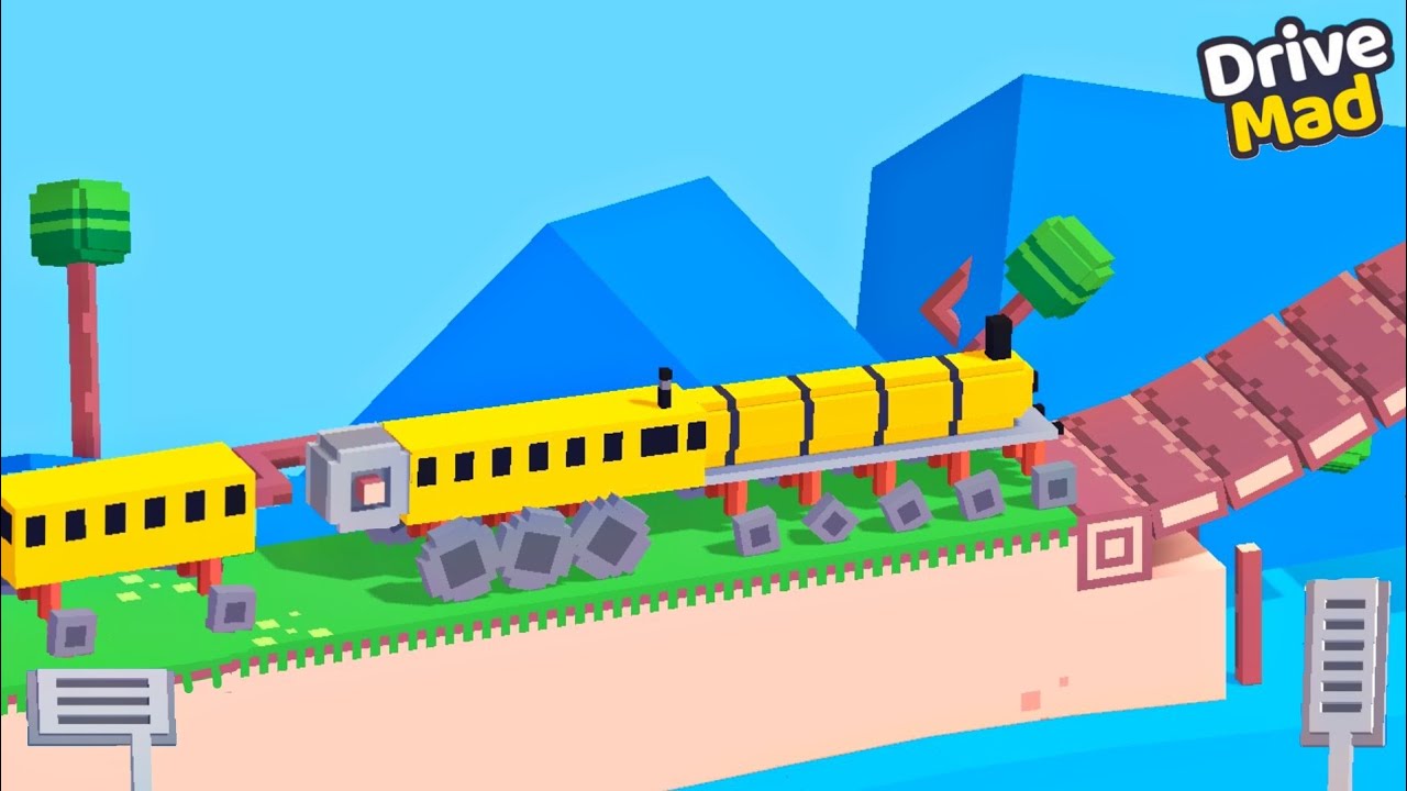 [DRIVE MAD PART-173] DRIVE TRAINS GAME IN FANCADE 1 TO 6 LEVEL GAMEPLAY ...