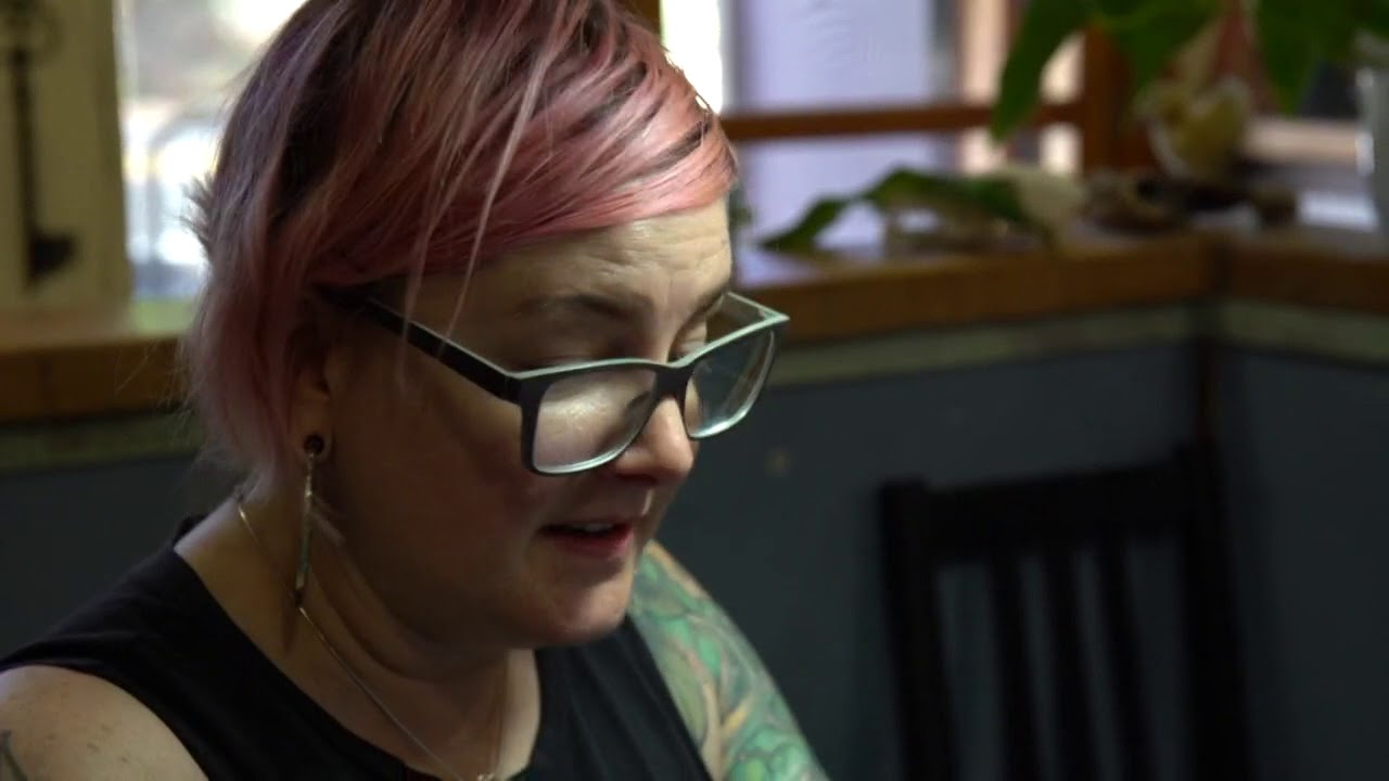 Tracy Barry gets her tattoo - YouTube