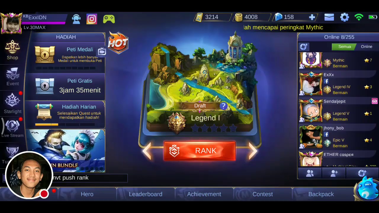 PUSH MITIK SOLO RANK!!! - YouTube