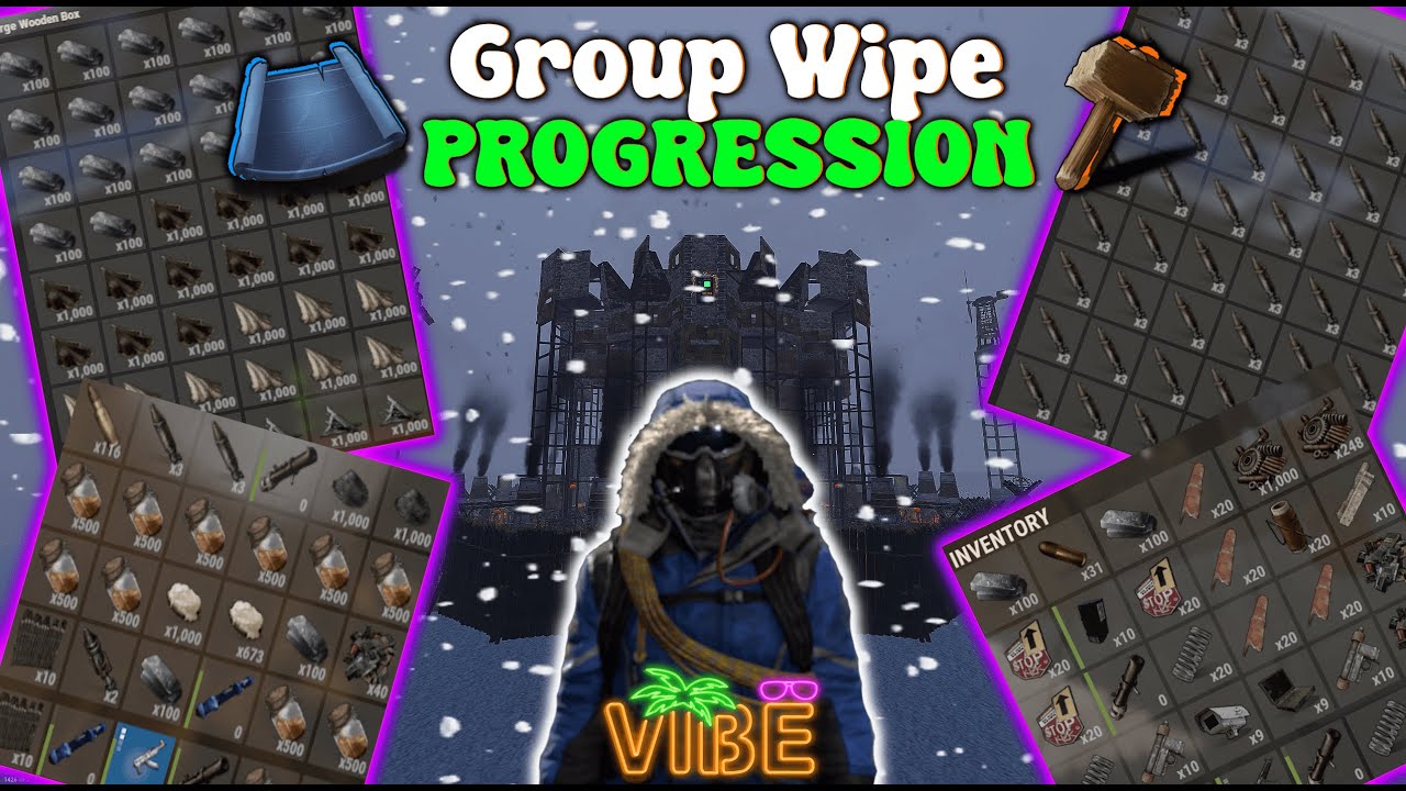 How VIBE used over 500 rockets on Rustoria EU Main // Clan Wipe ...