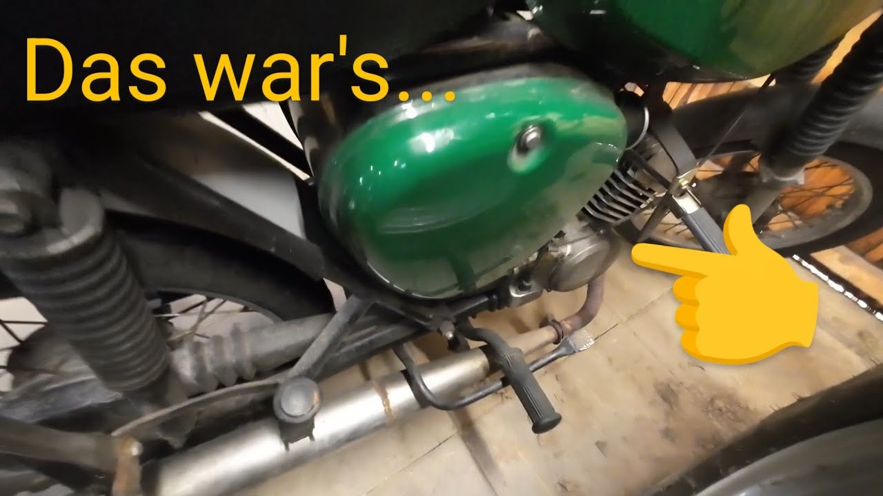 Simson S51 - Letzter Tank leer gefahren - der 2 Takter wird eingemottet ...
