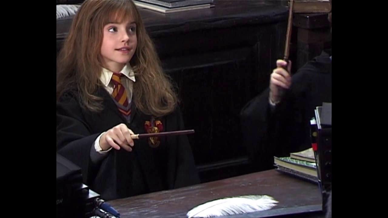 Filming of the Charms lessons with Professor Flitwick (Harry Potter and ...