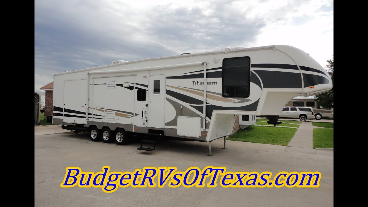 2007 Titanium toy hauler by Glendale RV | True Luxury In A 5th Wheel ...