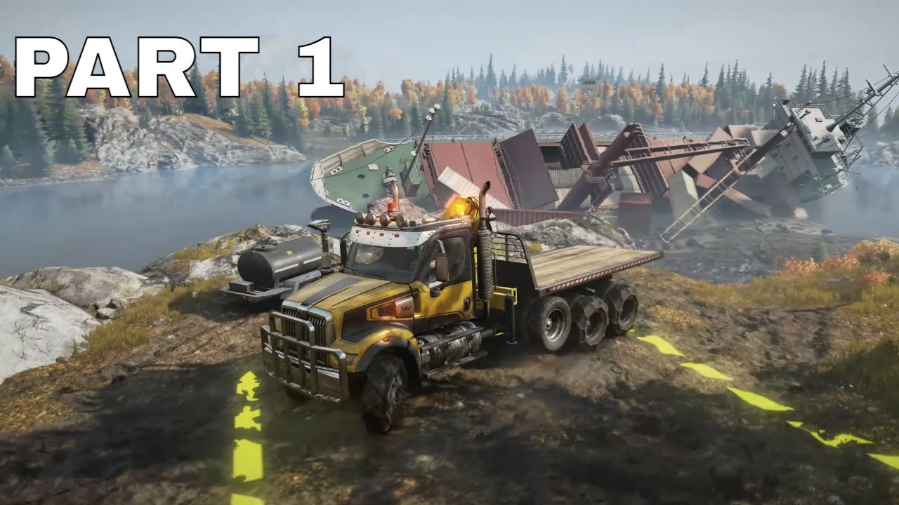 SnowRunner Walkthrough - Cargo From The Ship | Part-1 | SMG Gameplay ...