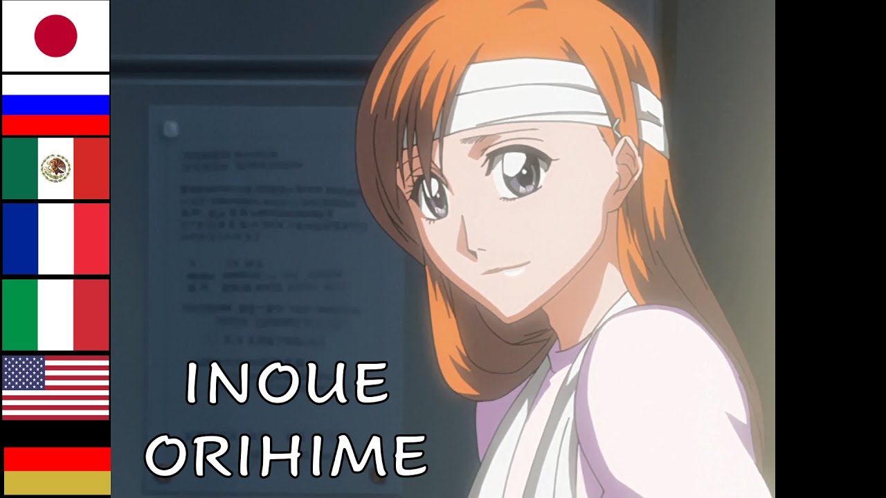 Inoue Orihime voice comparison [BLEACH] - YouTube