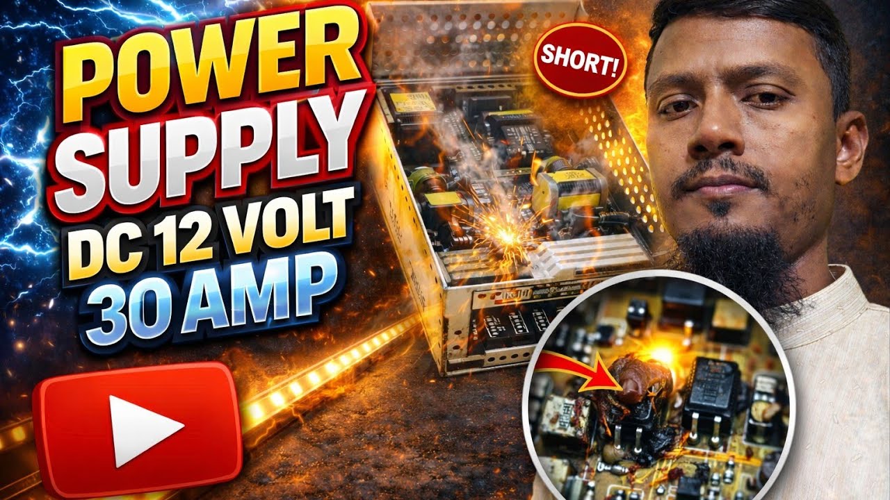 Power Supply DC 12 Volt 30 Amp Problem | Created by Afjal Hossain - YouTube