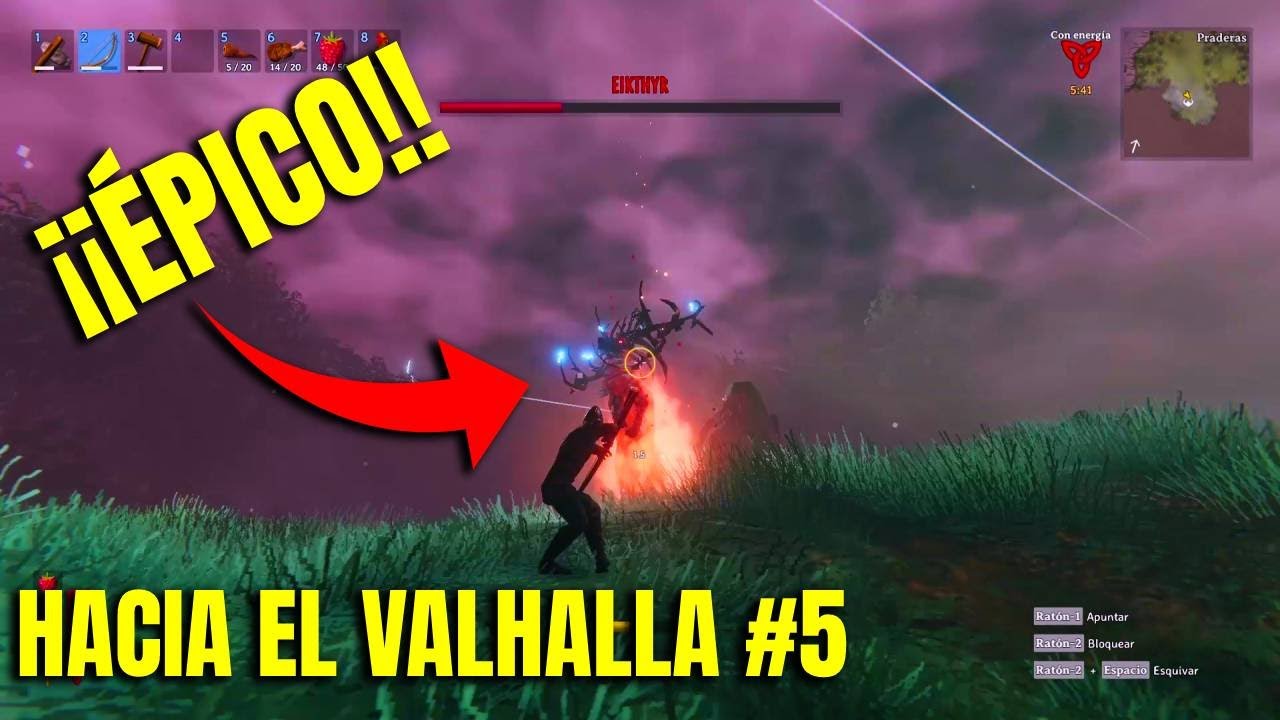 ENFRENTAMOS A EIKTHYR!!... Hacia el valhalla #5 serie de valheim - YouTube