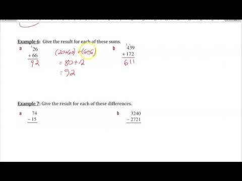 Year 7 1D – Algorithms for adding & subtracting - YouTube