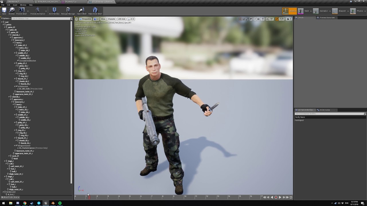 2018/11/08 - Knife Stab Animation - YouTube