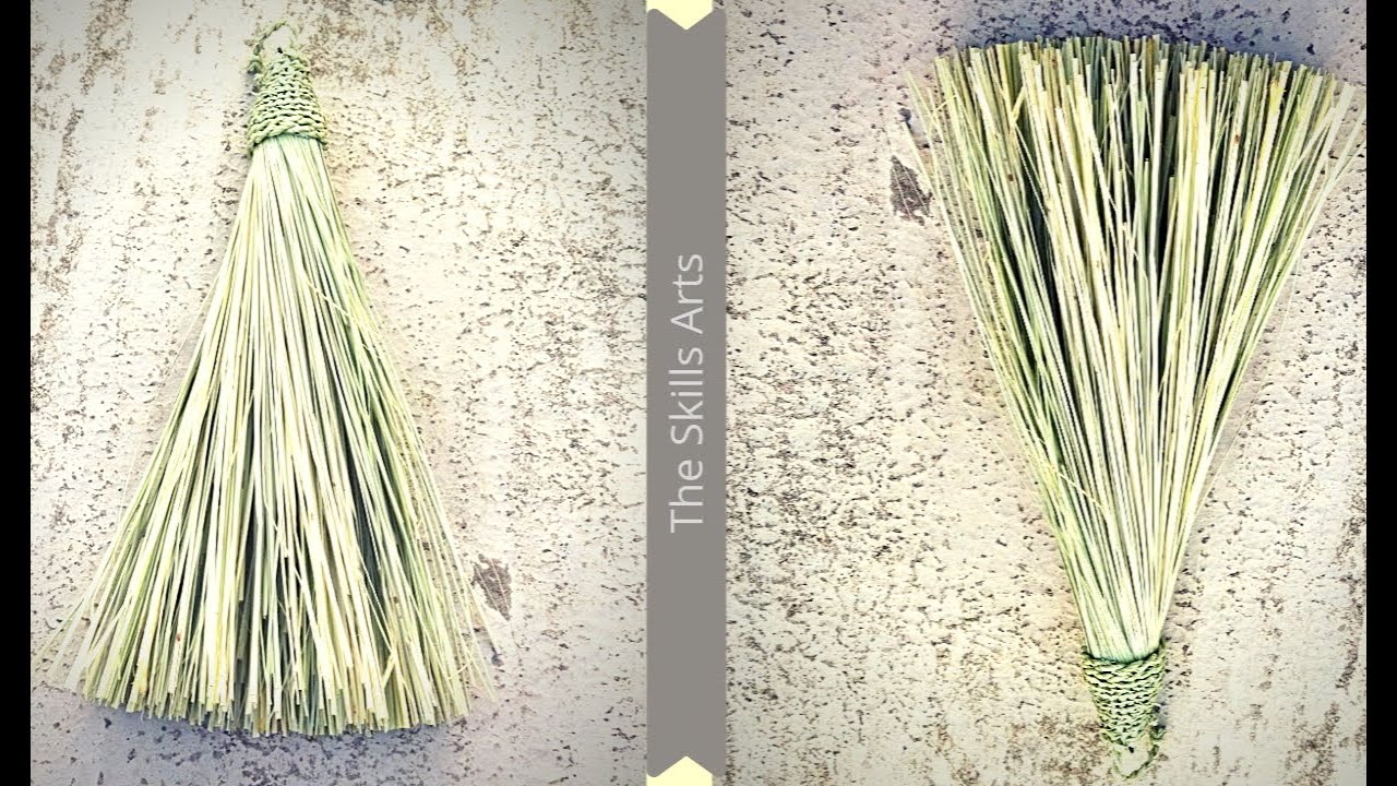 How To Make Grass(saccharum munja )Broom|Jhaadoo|झाड़ू | புல் ...