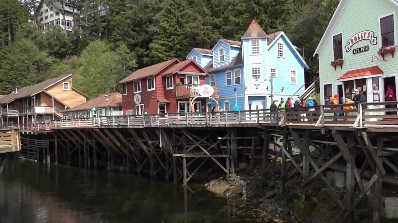 Historic Riverfront shops in Juneau Alaska - YouTube