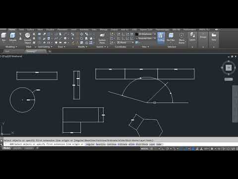 ME292 1 Auto CAD Dimensions Ali Dawood - YouTube